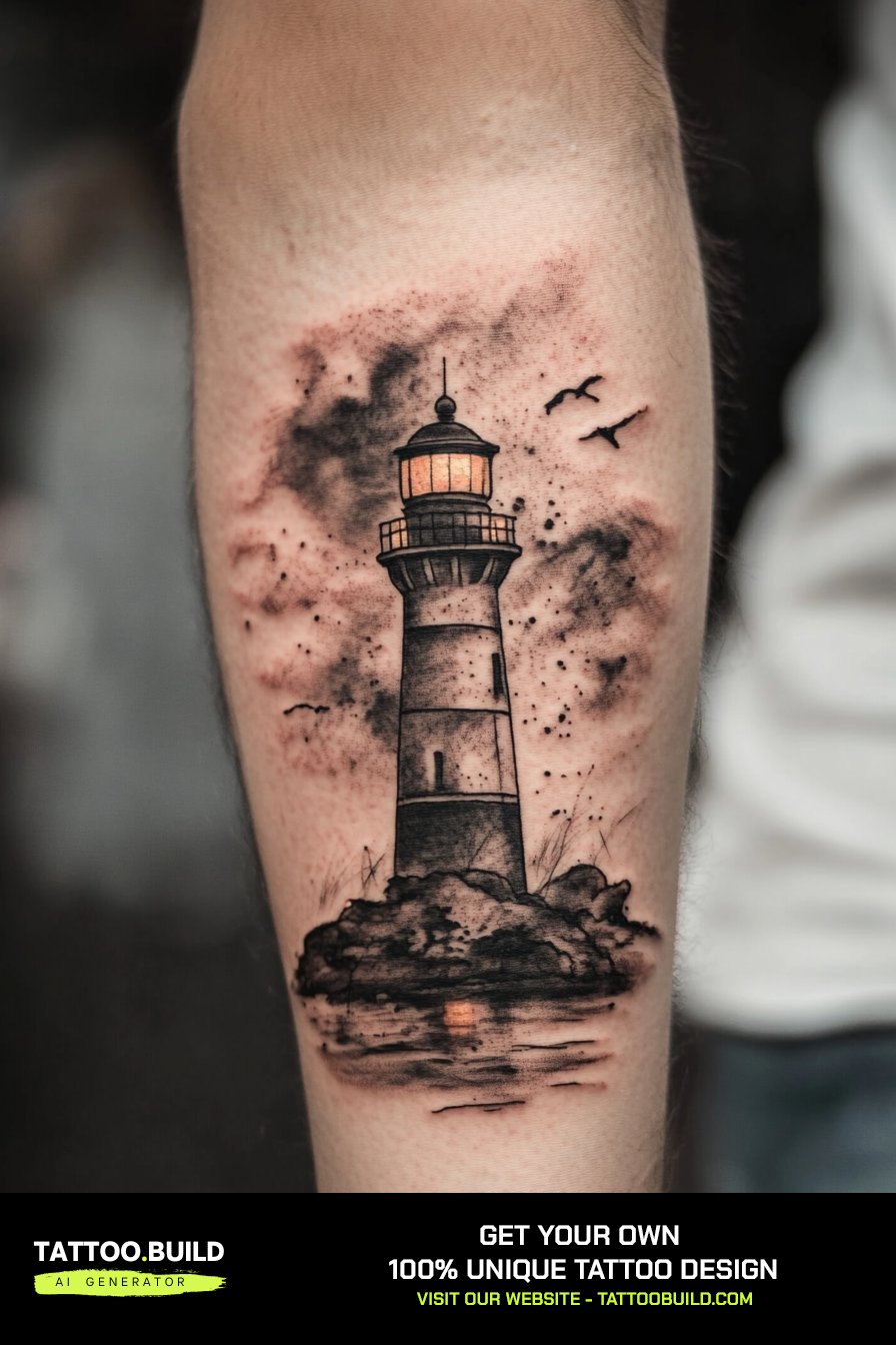 40+ Amazing Lighthouse Tattoo ideas (Stunning Designs!)