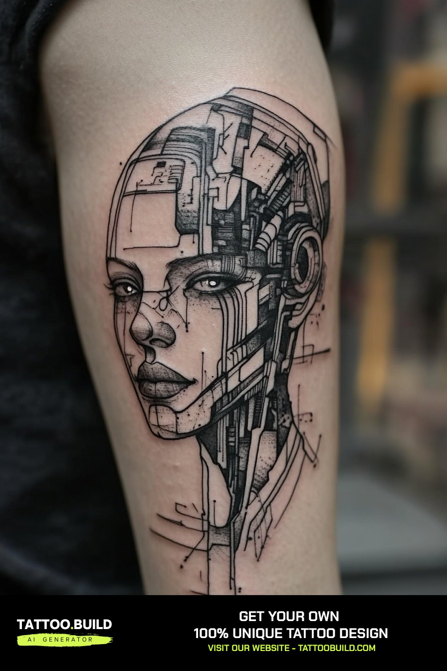 27+ Geometric Cyberpunk Tattoo Ideas (Stunning Inspiration!)