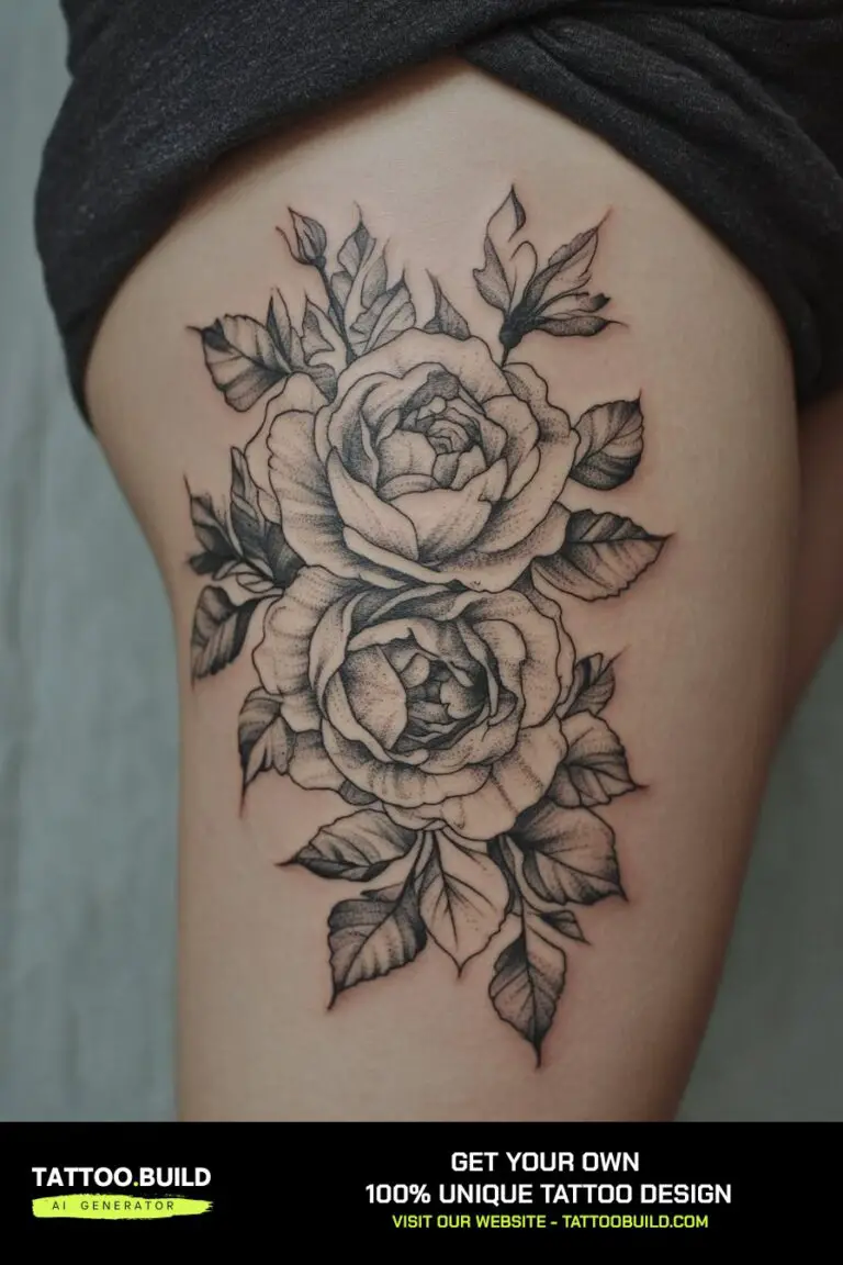 30+ Rose Tattoo Designs For Thigh (Stunning Designs & Ideas!)