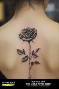 Black Rose Spine Tattoo - Tattoo Build