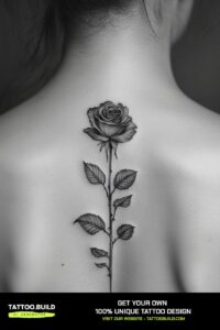 Black Rose Spine Tattoo - Tattoo Build