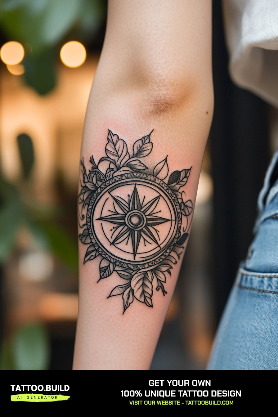 30+ Mind Blowing Neo Traditional Compass Tattoo - Tattoo Build