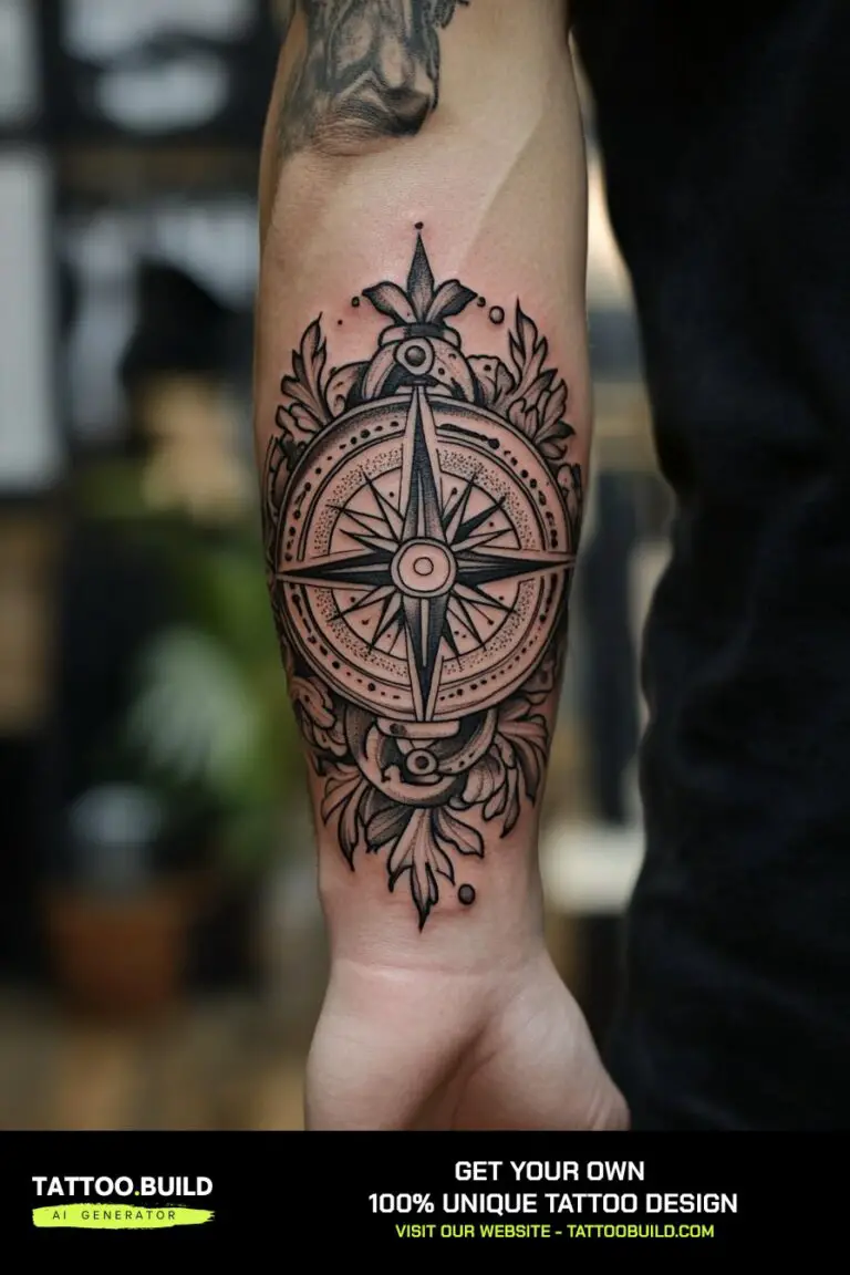 30+ Mind Blowing Neo Traditional Compass Tattoo - Tattoo Build