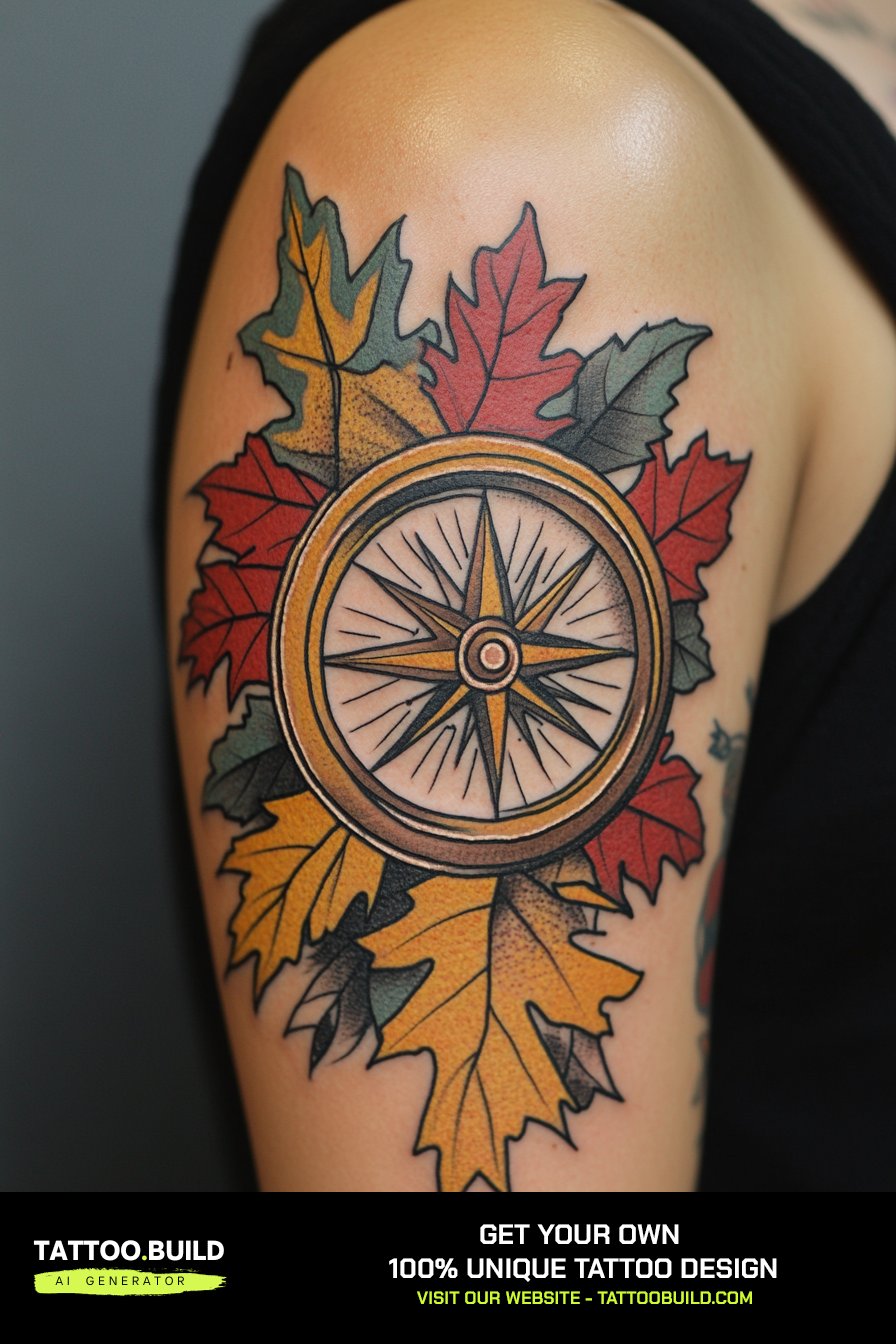30+ Mind Blowing Neo Traditional Compass Tattoo - Tattoo Build