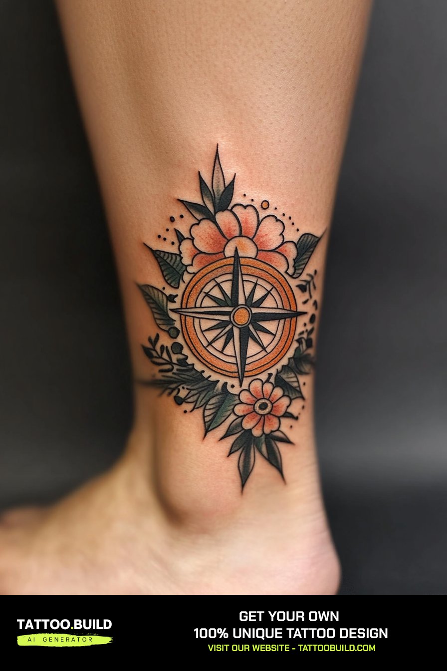 30+ Mind Blowing Neo Traditional Compass Tattoo - Tattoo Build
