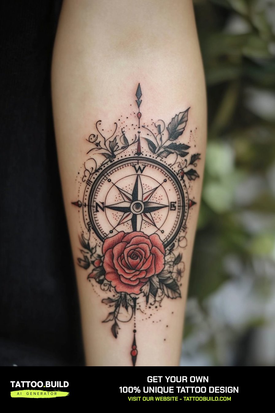 30+ Mind Blowing Neo Traditional Compass Tattoo - Tattoo Build