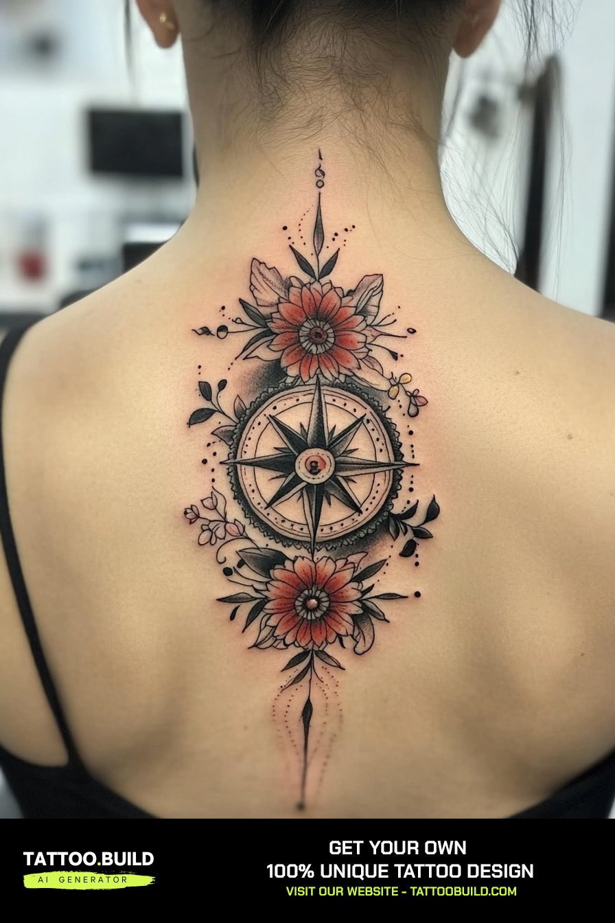30+ Mind Blowing Neo Traditional Compass Tattoo - Tattoo Build