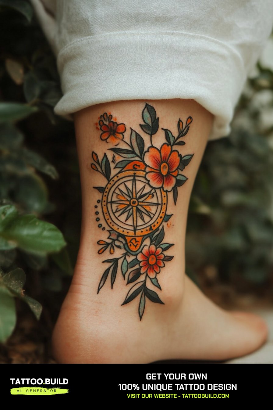 30+ Mind Blowing Neo Traditional Compass Tattoo - Tattoo Build