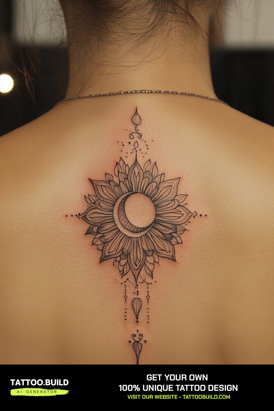 Sun and Moon Spine Tattoo: 20+ Beautiful Ideas You'd Love