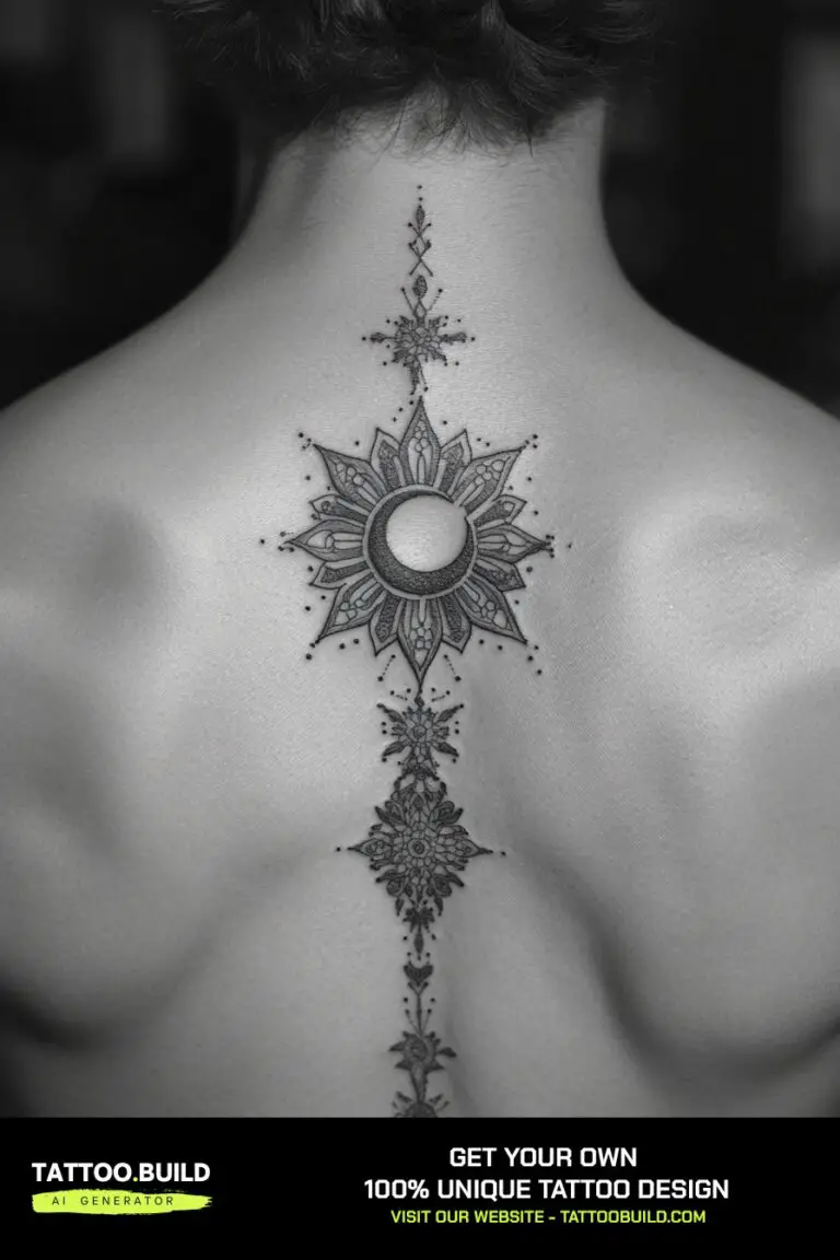 Sun and Moon Spine Tattoo: 20+ Beautiful Ideas You'd Love