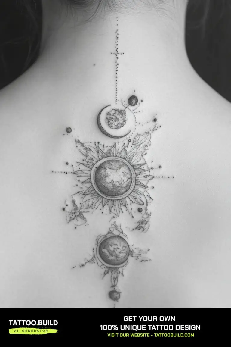 Sun and Moon Spine Tattoo: 20+ Beautiful Ideas You'd Love