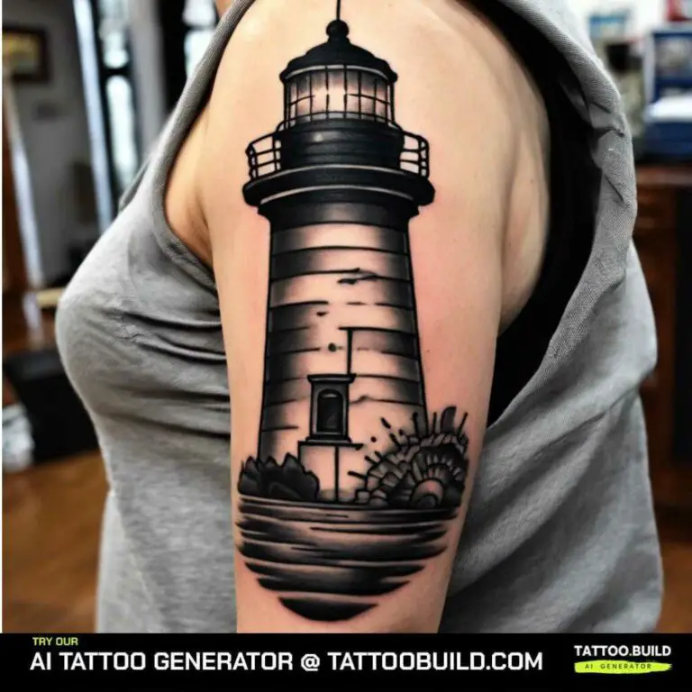 Traditional Lighthouse Tattoo Drawing - Tattoo Build