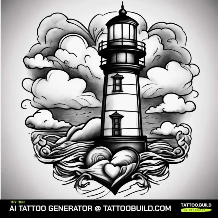 Traditional Lighthouse Tattoo Drawing - Tattoo Build