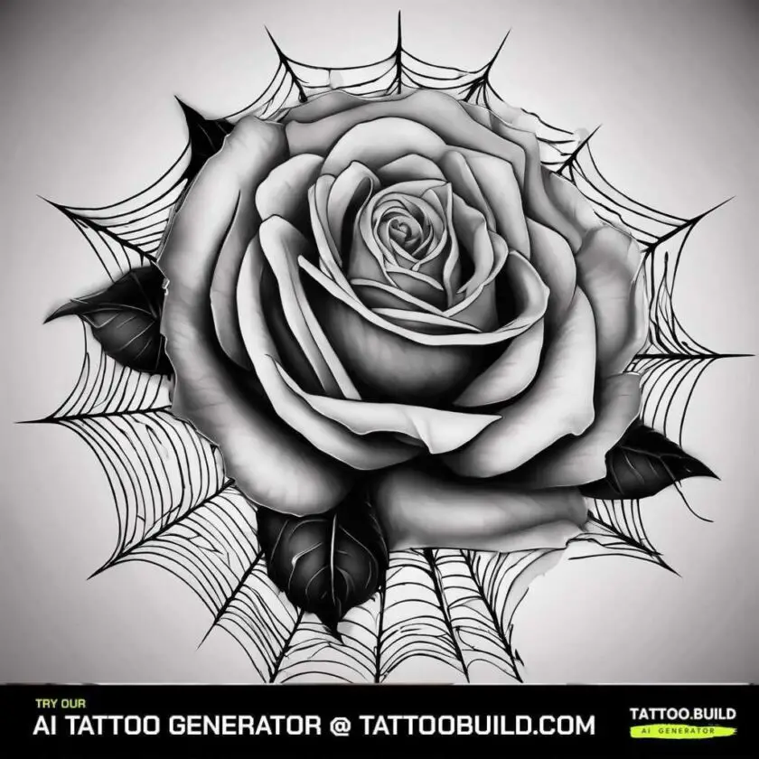 Black and Gray Rose Tattoo Drawing - Tattoo Build