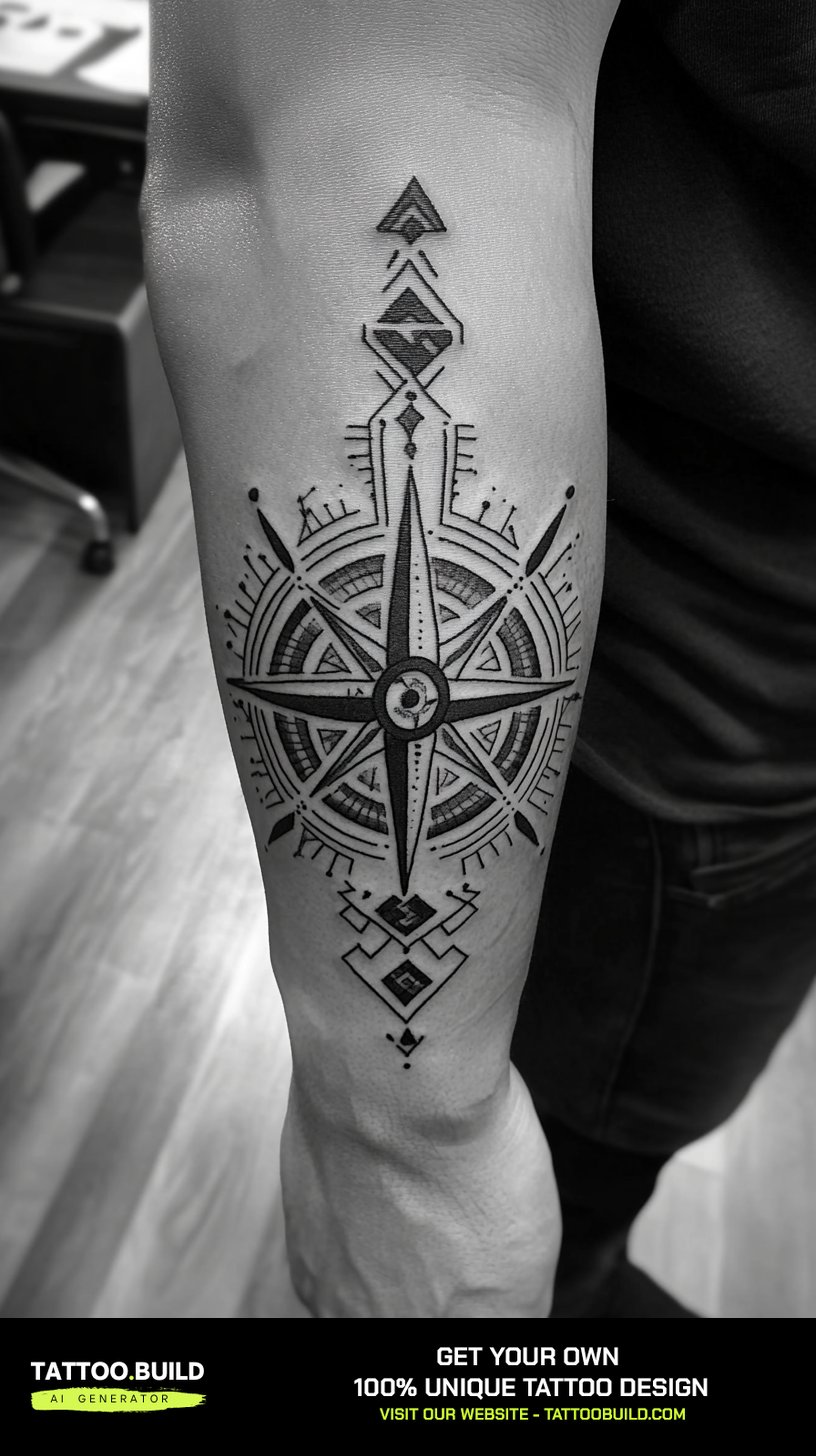 Compass Forearm Tattoos for Guys - Tattoo Build