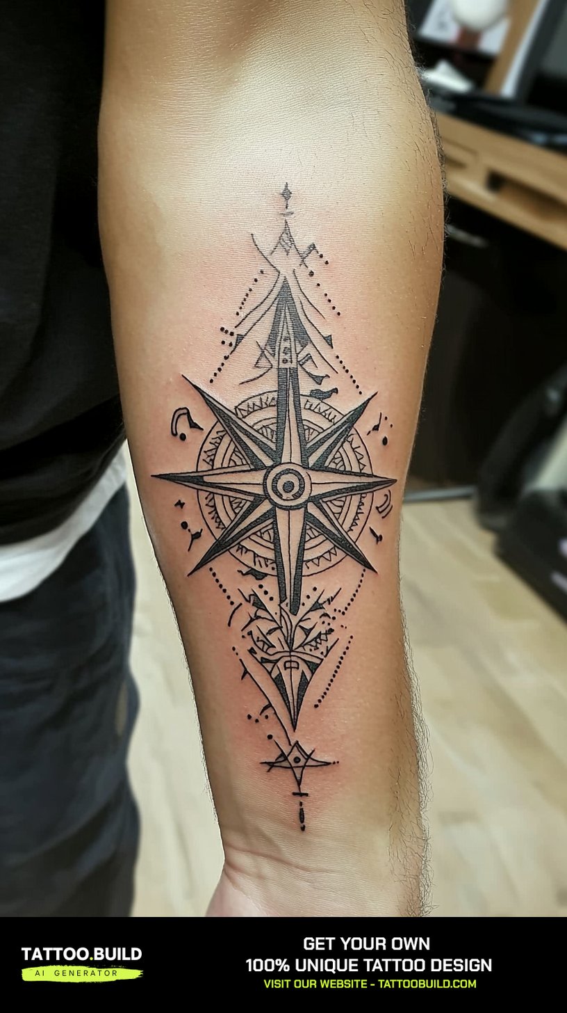 Compass Forearm Tattoos for Guys - Tattoo Build