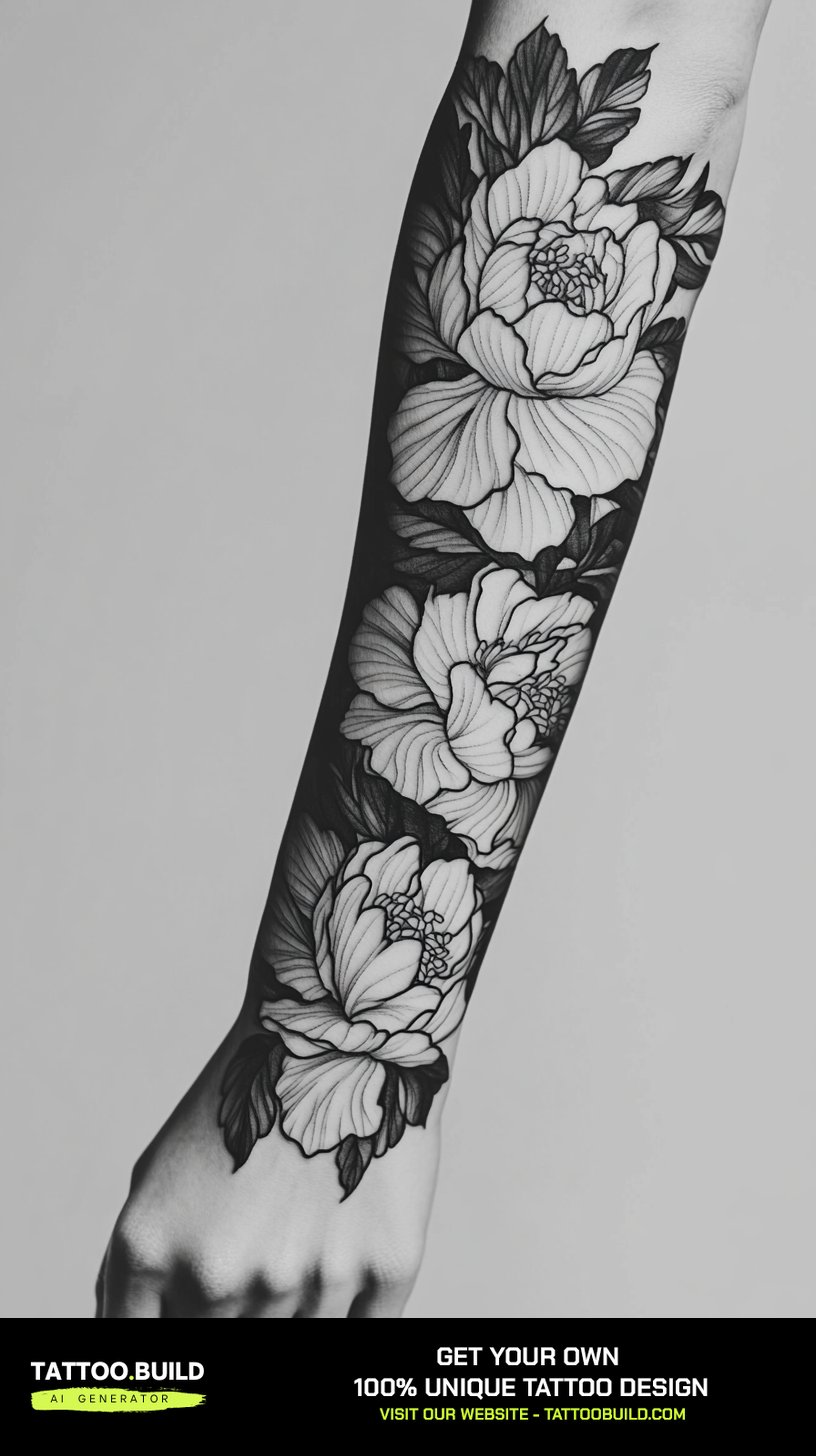 Forearm Black and White Tattoos - Tattoo Build