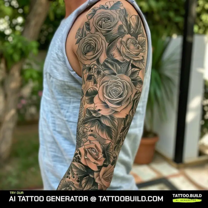 Rose Tattoo on Arm for Guys: Stunning Designs - Tattoo Build