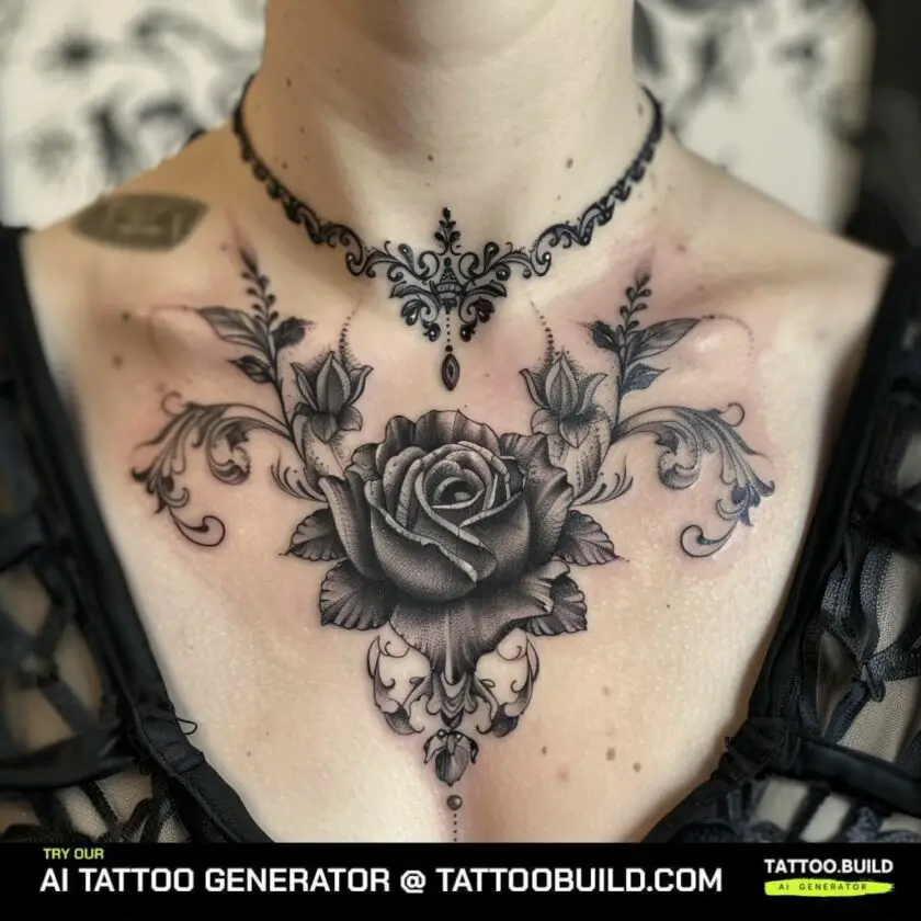 Black Shaded Rose Tattoo: 11 Stunning Ideas for You - Tattoo Build