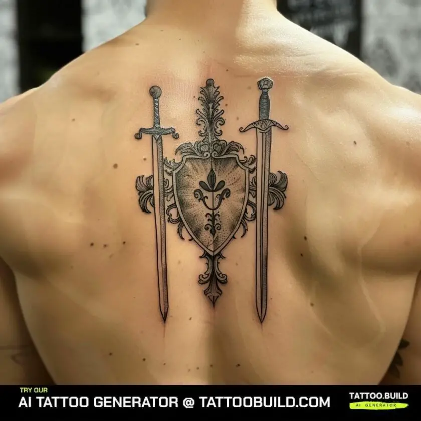 Sword and Shield Tattoo Meaning and Design Ideas - Tattoo Build