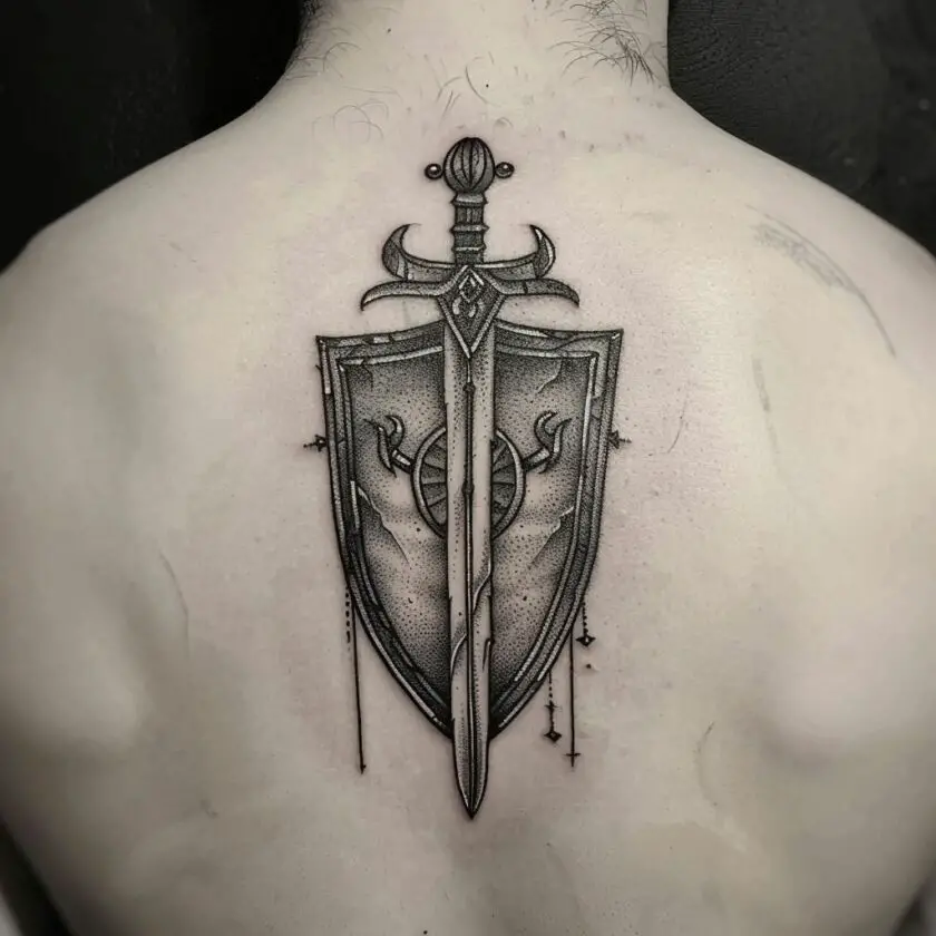 Sword and Shield Tattoo Meaning and Design Ideas - Tattoo Build