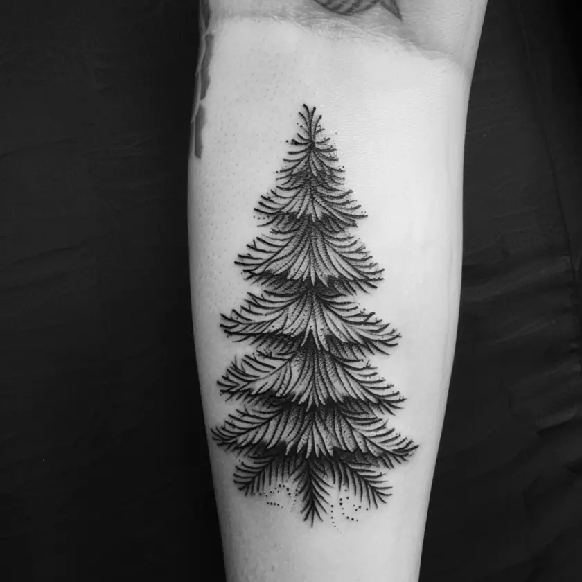 Black and White Christmas Tattoo: 30 Ideas for the Season - Tattoo Build