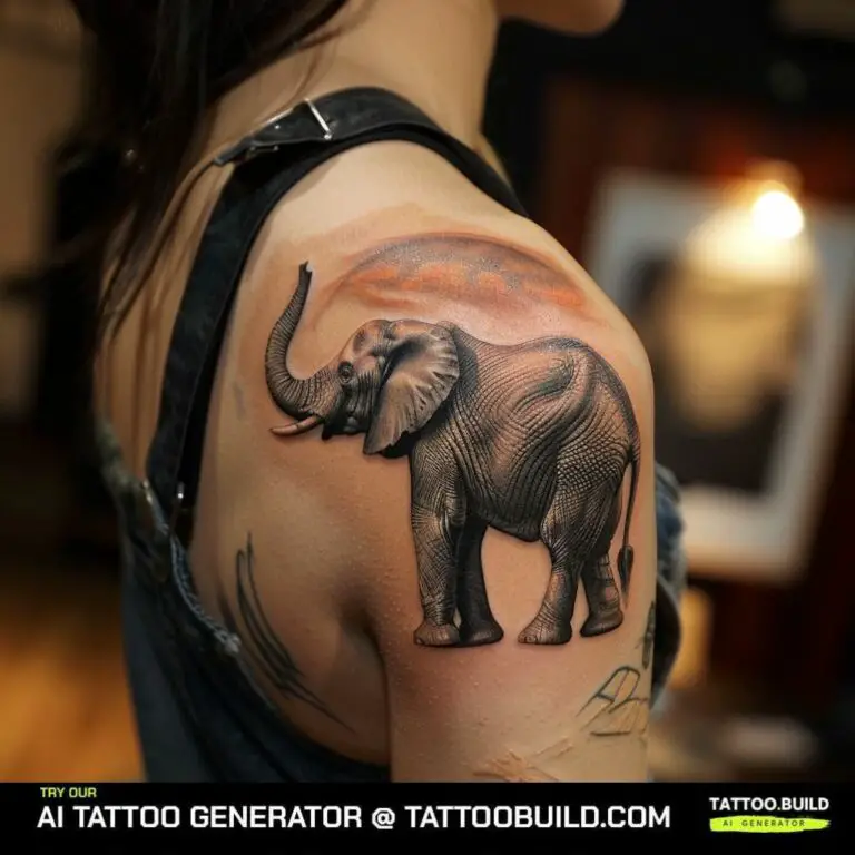 Trunk Up Elephant Tattoo: 9 Striking Ideas to Beautify your Body ...