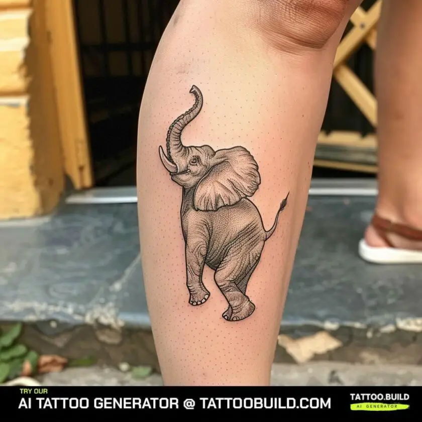 Trunk Up Elephant Tattoo: 9 Striking Ideas to Beautify your Body ...