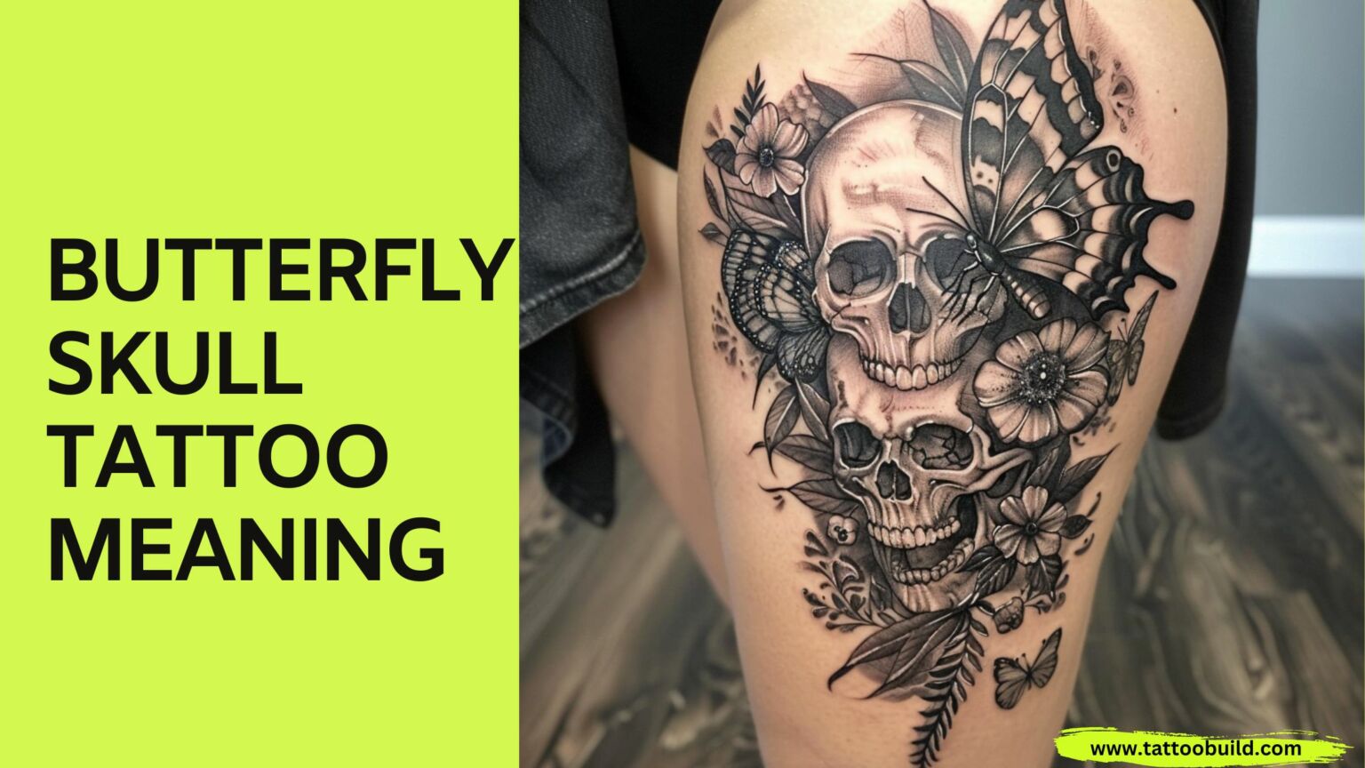 Butterfly Skull Tattoo Meaning and Designs - Tattoo Build