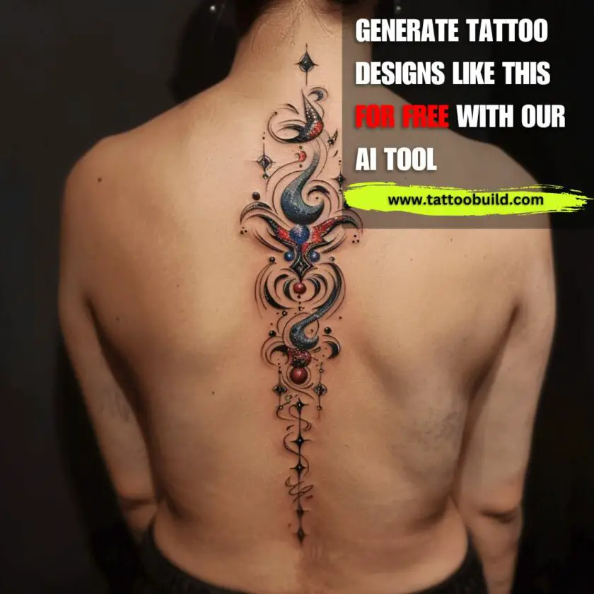 Fine Line Spine Tattoo Designs - Tattoo Build