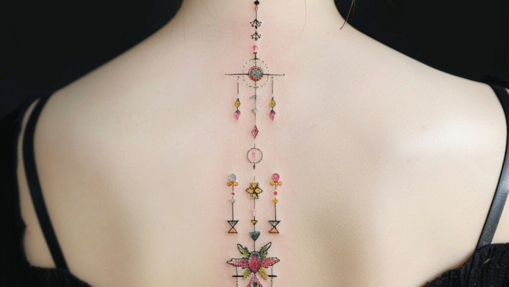 Fine Line Spine Tattoo Designs - Tattoo Build