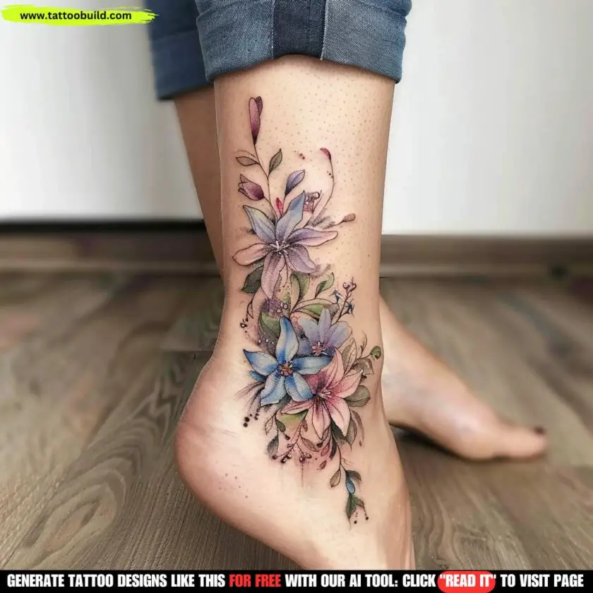Flower Ankle Tattoos: 80 Stunning Ideas - Tattoo Build