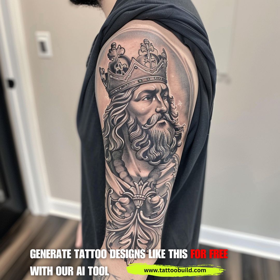King Tattoo Meaning and Design - Tattoo Build