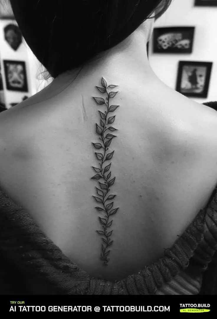 Vine Spine Tattoos for Females - Tattoo Build