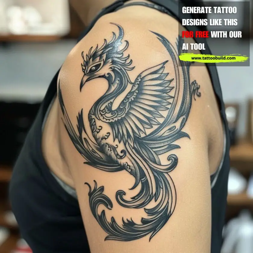 Traditional Bird Tattoo: Black and Gray - Tattoo Build