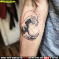 Wave Moon Tattoo Meaning & Design Ideas - Tattoo Build