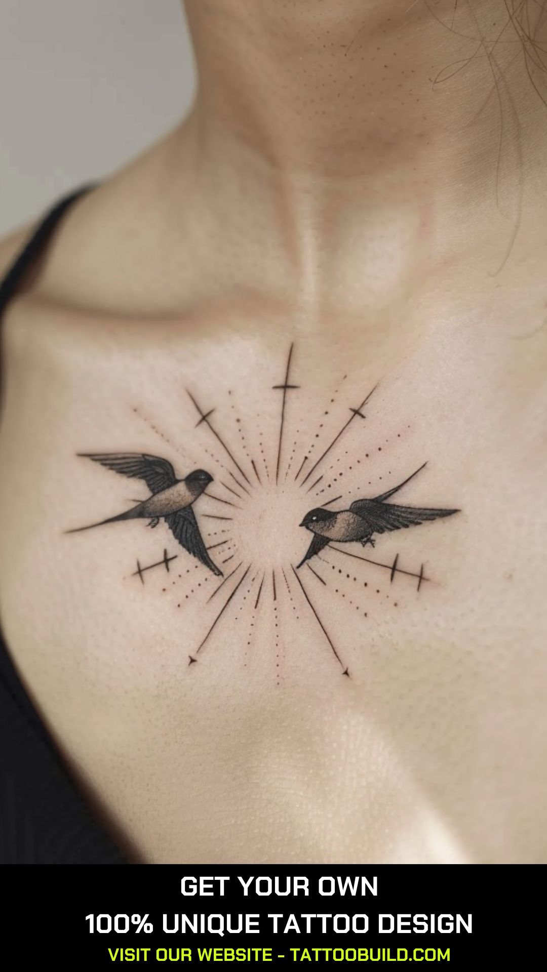 Bird Chest Tattoos for Females: A Symbol of Freedom and Beauty - Tattoo ...