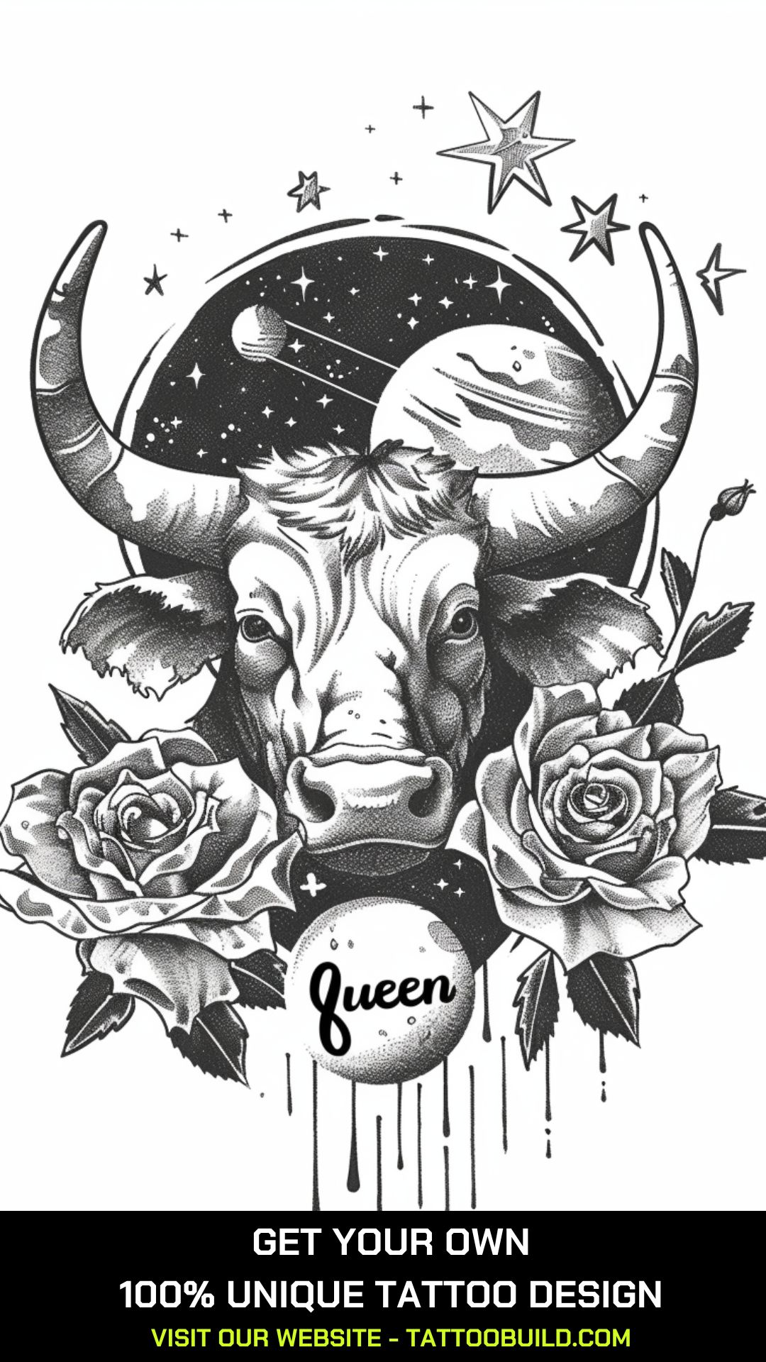 Taurus Star Sign Tattoo Ideas: Celebrating the Bull's Powerful Spirit ...