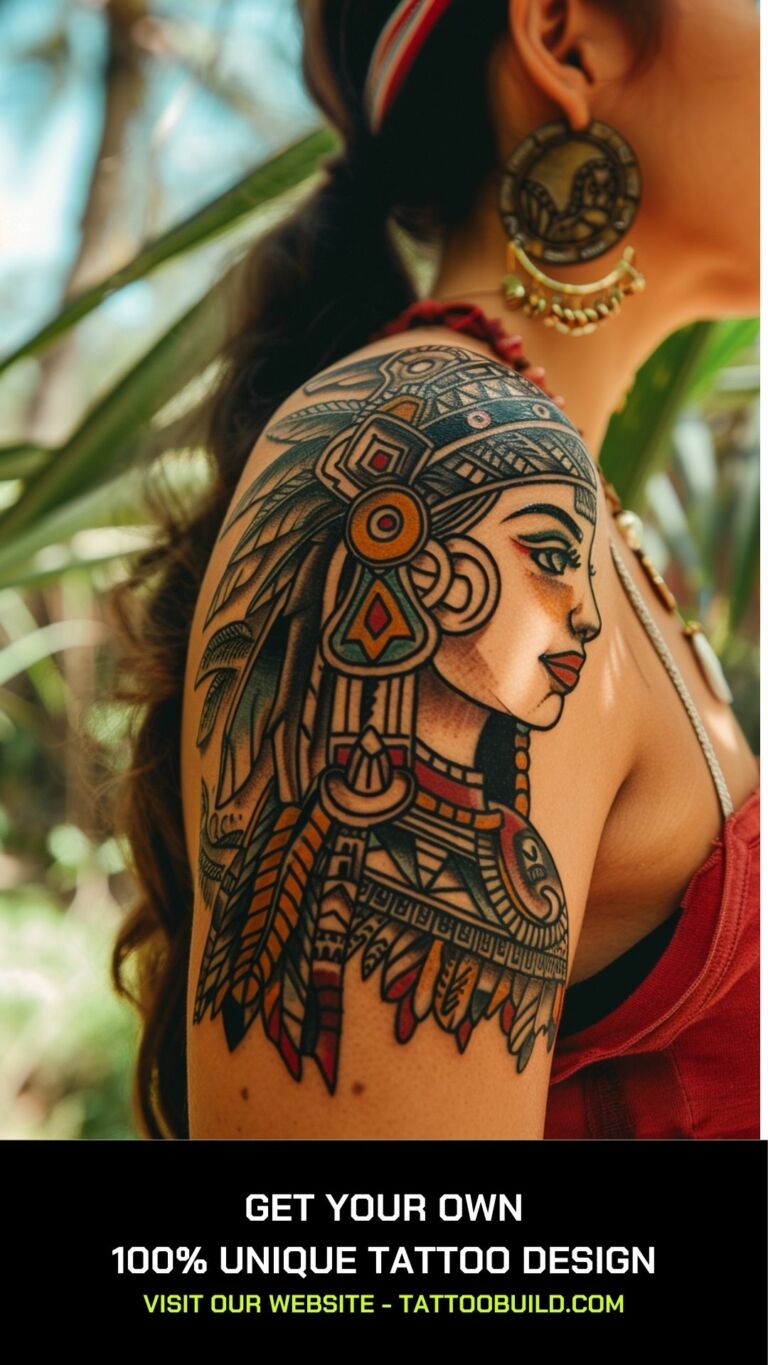 Aztec Tattoos for Females: 24 Absolute Stunning Design Ideas - Tattoo Build