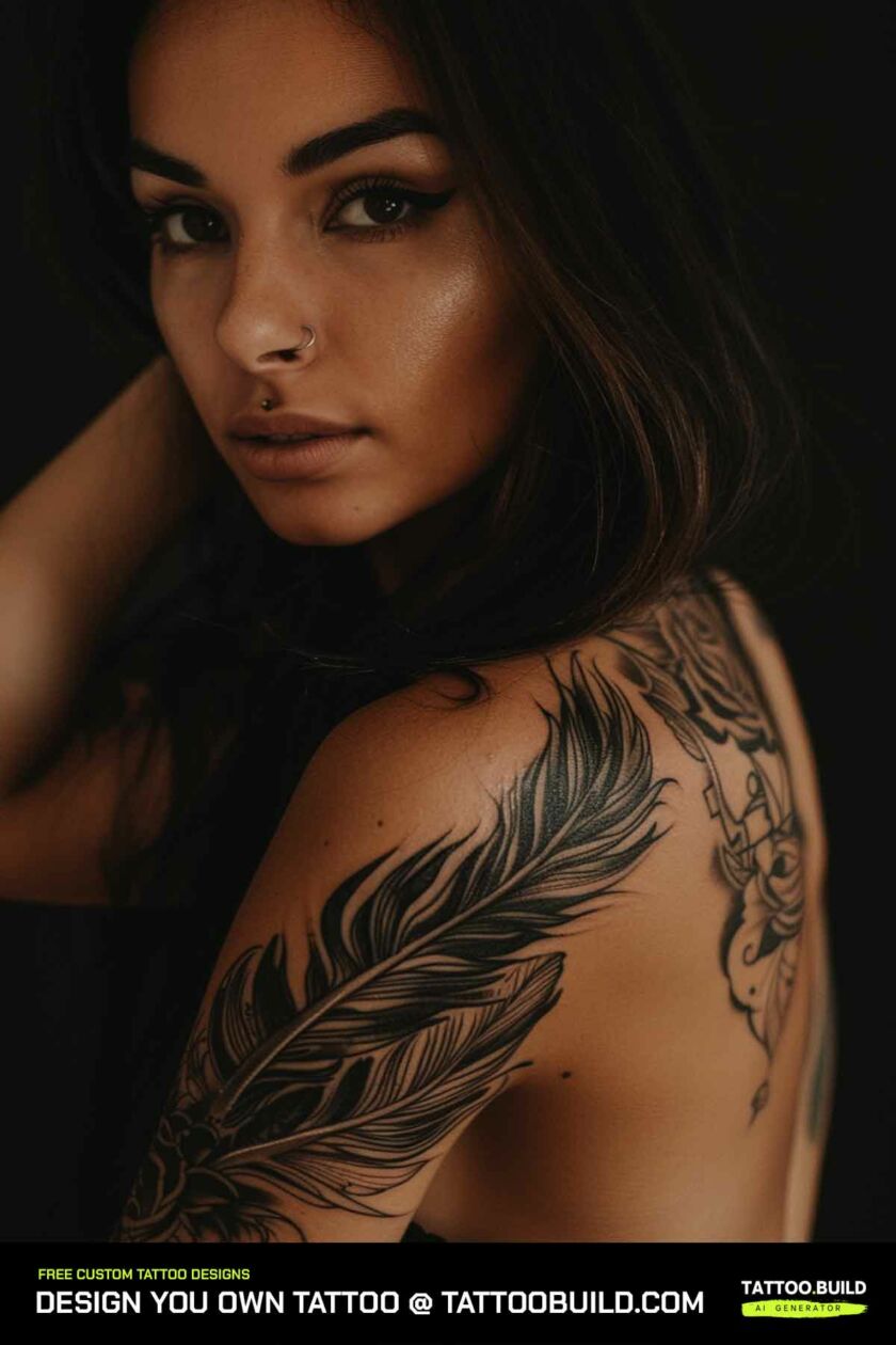 Women's Feather Tattoo Ideas - Tattoo Build