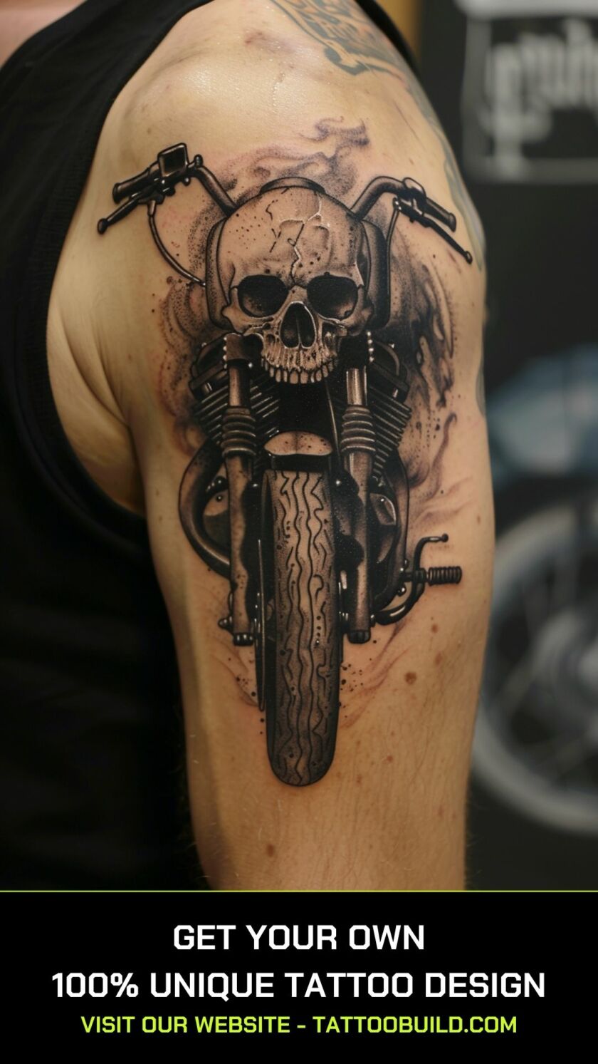 Motorcycle Tattoo Ideas: Embrace the Spirit of the Open Road - Tattoo Build