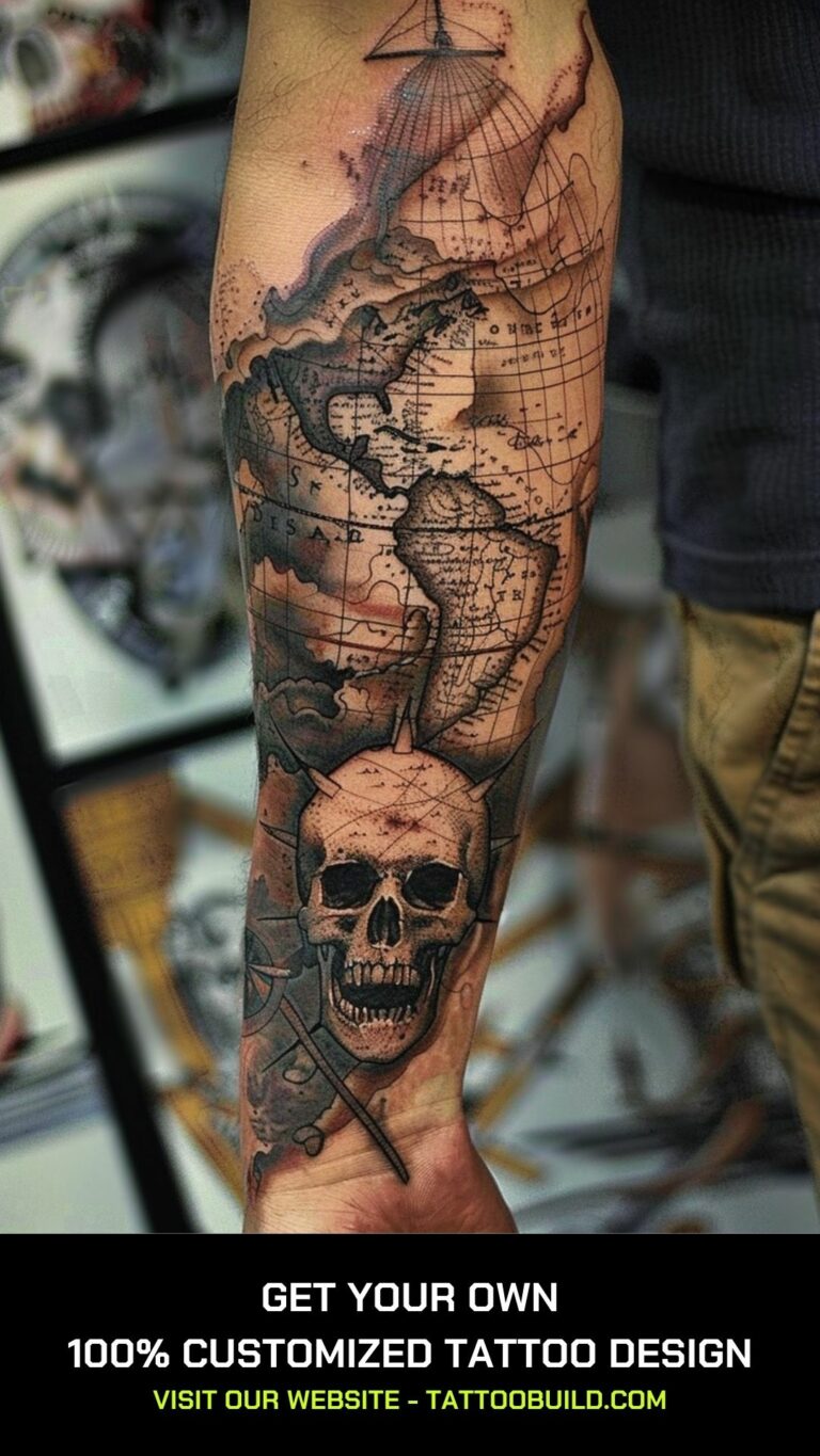 Map Tattoo Ideas: Best Designs for you - Tattoo Build
