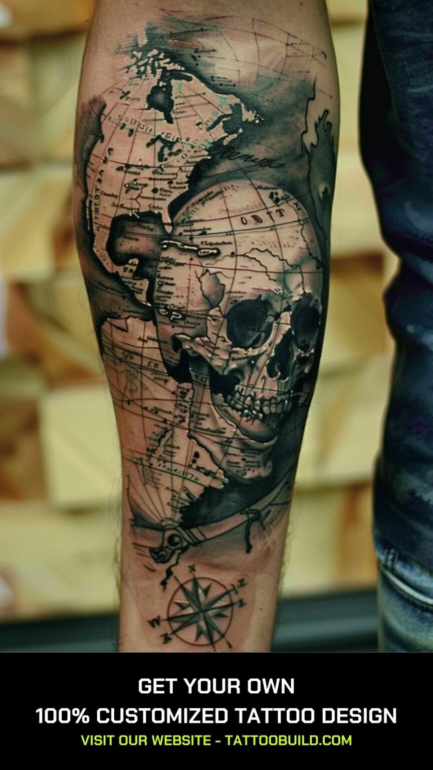 Map Tattoo Ideas: Best Designs for you - Tattoo Build