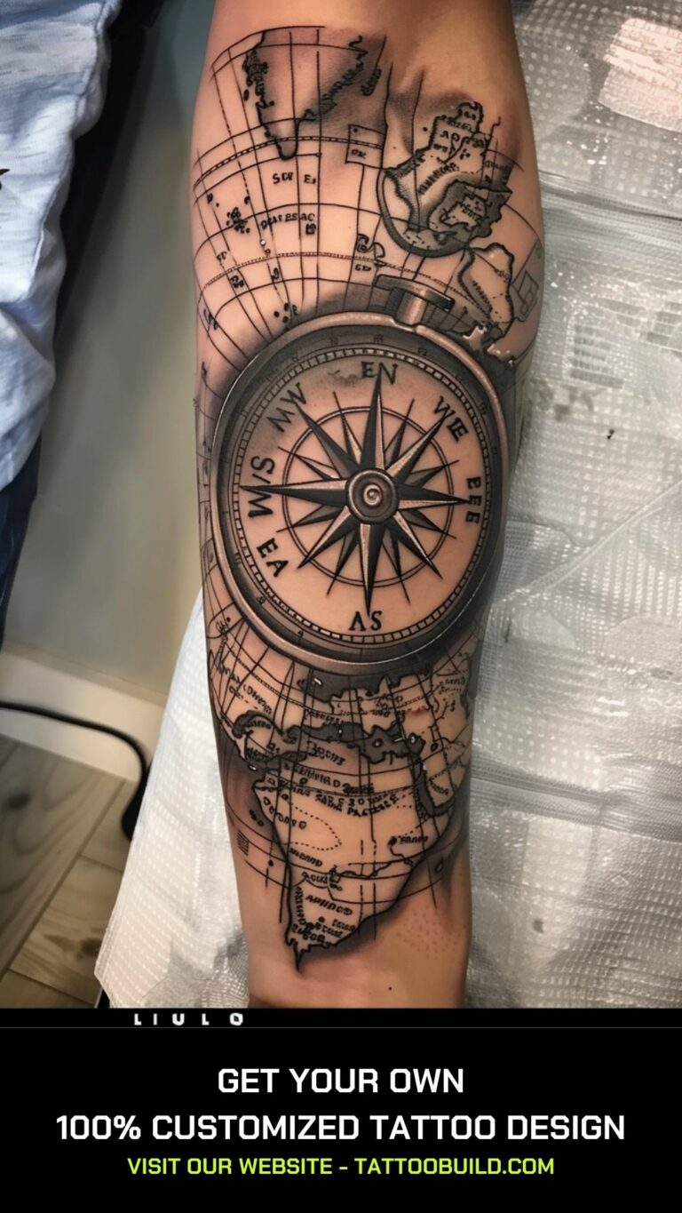 Map Tattoo Ideas: Best Designs for you - Tattoo Build