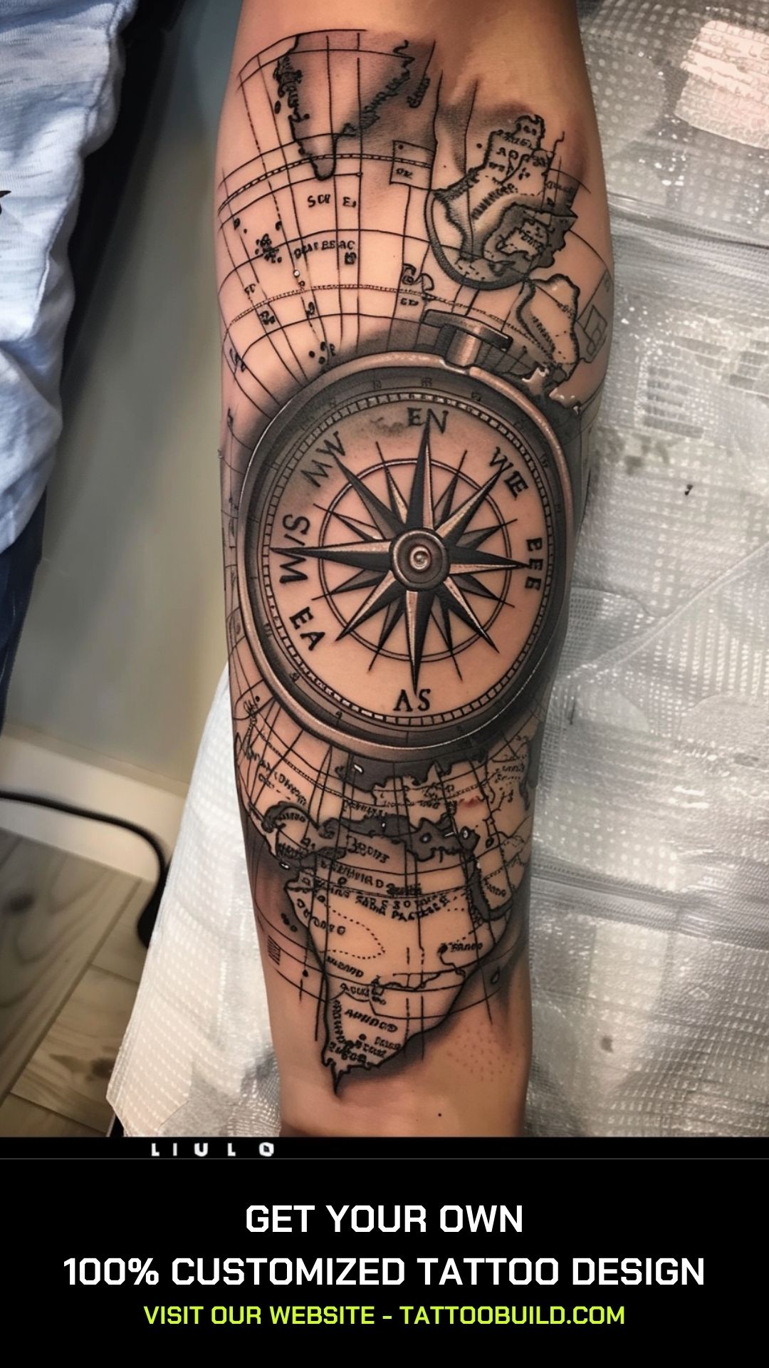 Map Tattoo Ideas: Best Designs for you - Tattoo Build