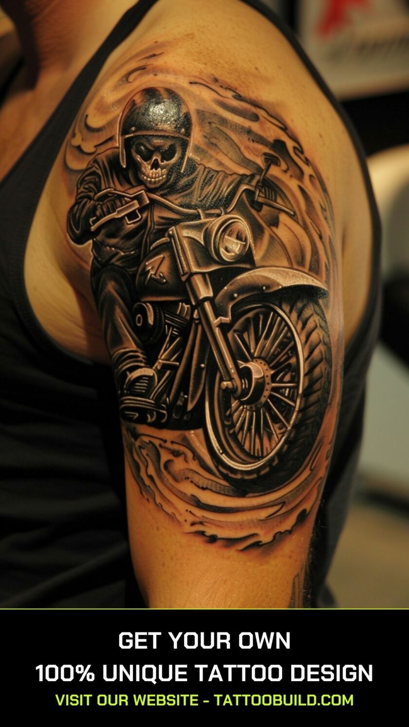 Motorcycle Tattoo Ideas: Embrace the Spirit of the Open Road - Tattoo Build