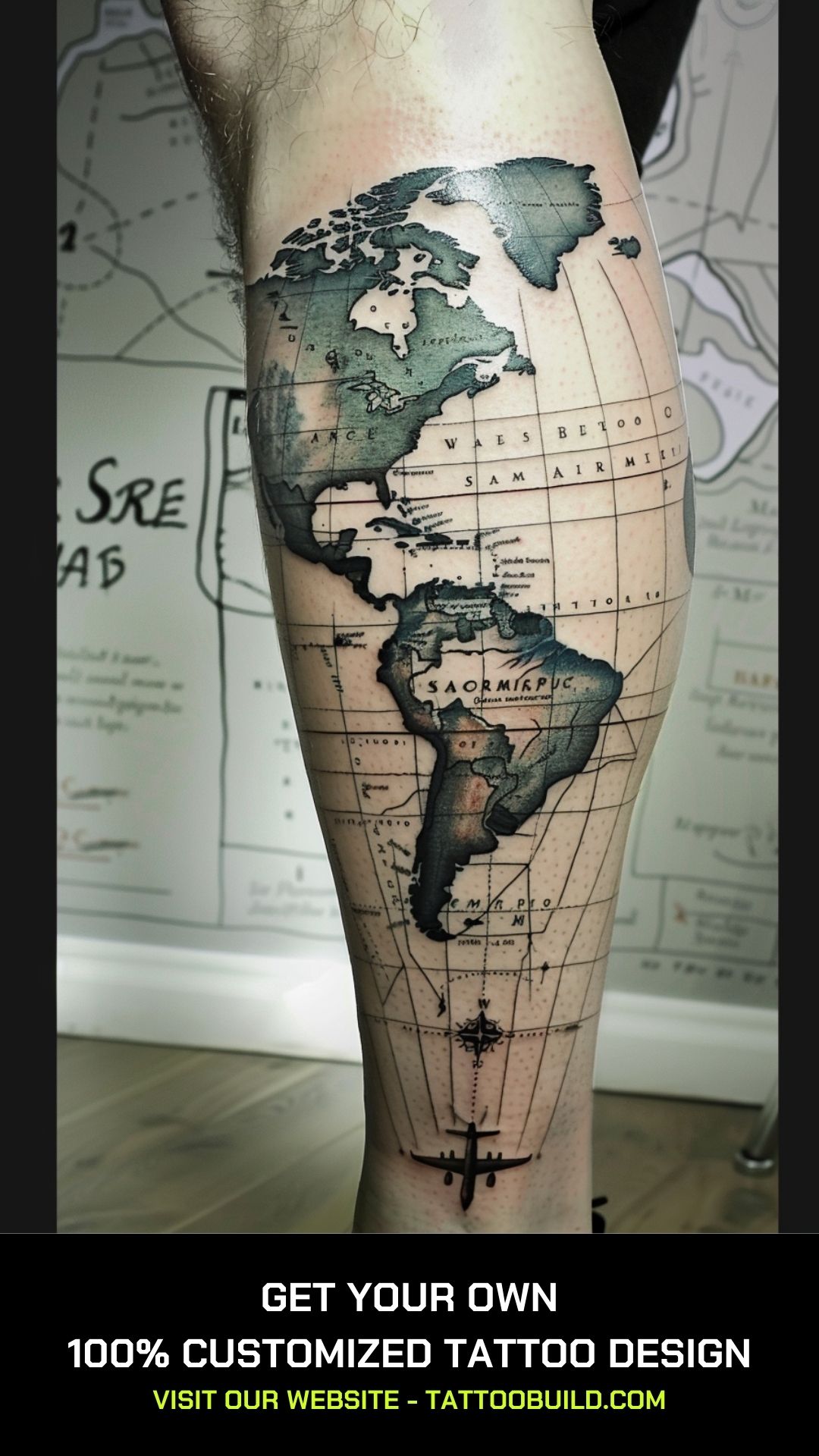 Map Tattoo Ideas: Best Designs for you - Tattoo Build