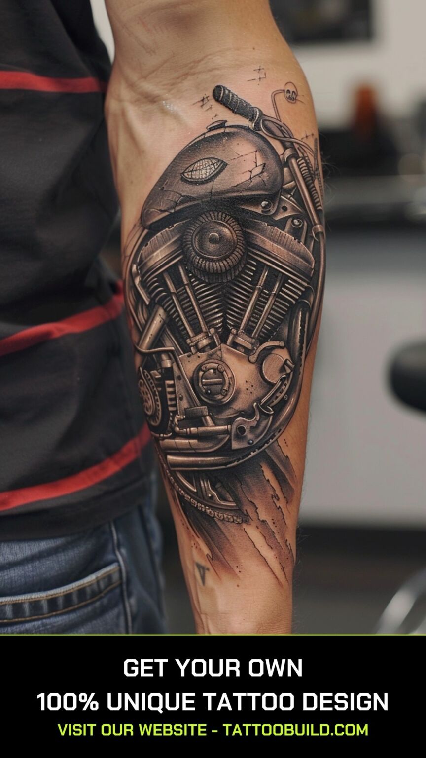 Motorcycle Tattoo Ideas: Embrace the Spirit of the Open Road - Tattoo Build