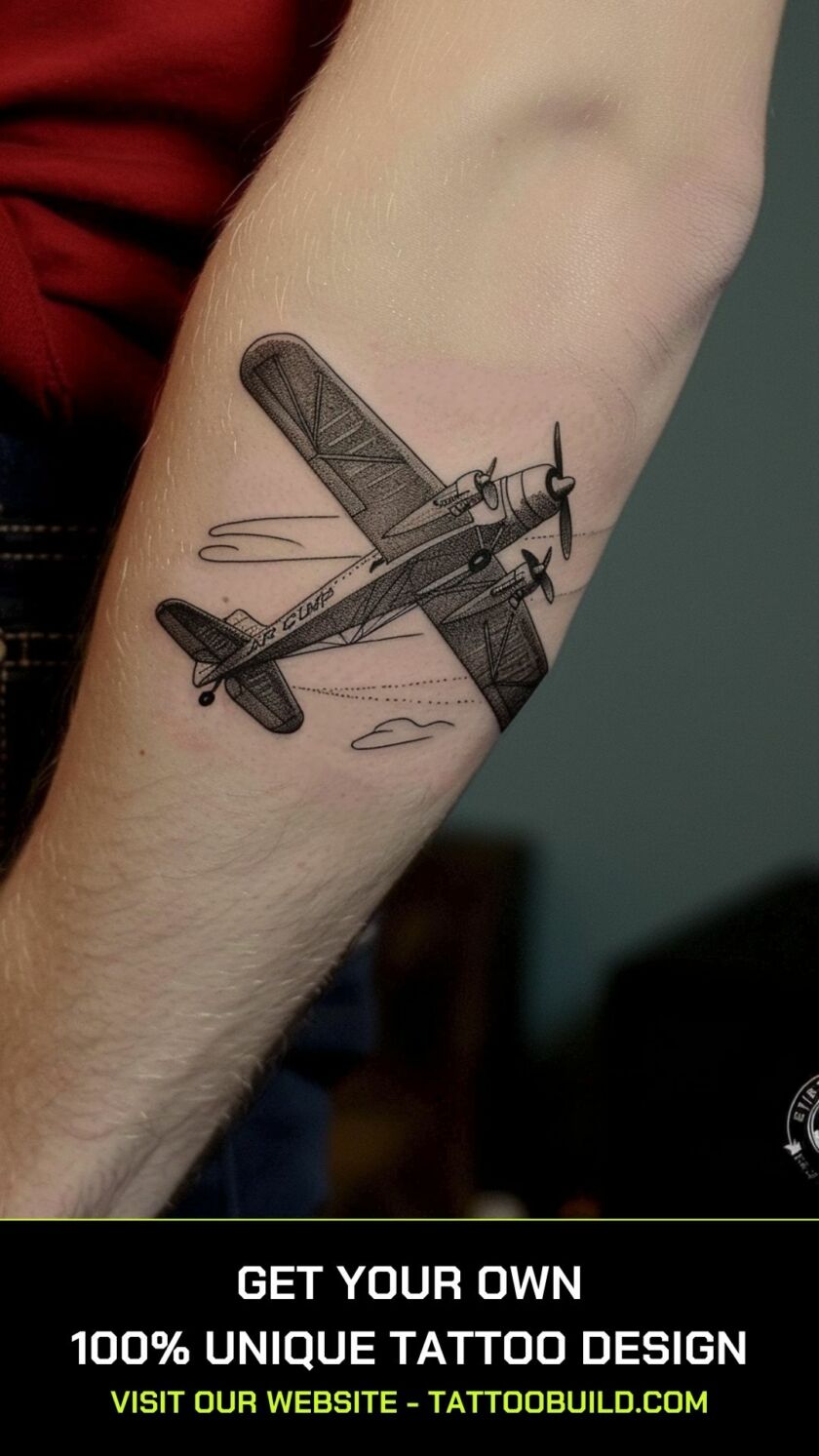 Airplane Tattoo Ideas: Soar to New Heights with Your Ink - Tattoo Build