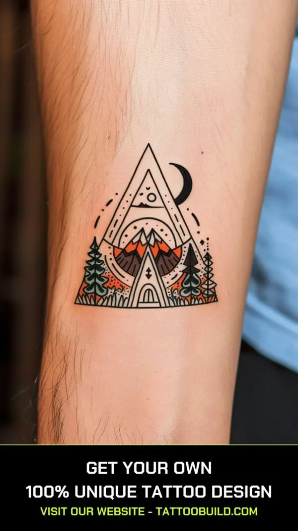 Camping Tattoo Ideas: Symbolism & Stunning Ideas - Tattoo Build